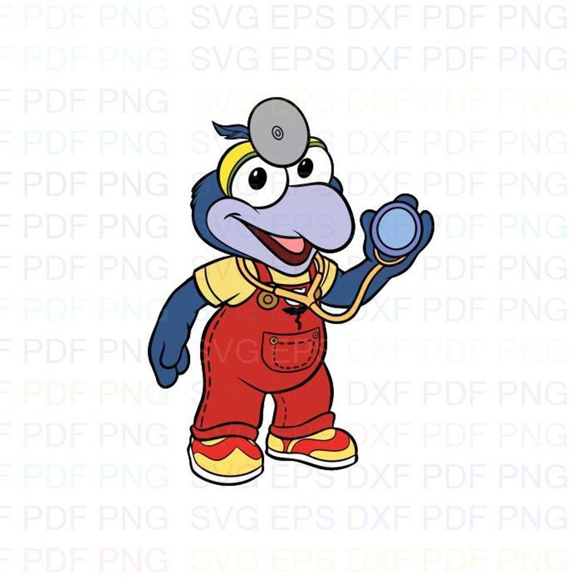 Gonzo_muppet_babies Svg Dxf Eps Pdf Png, Cricut, Cutting File, Vector, Clipart Instant Download ...