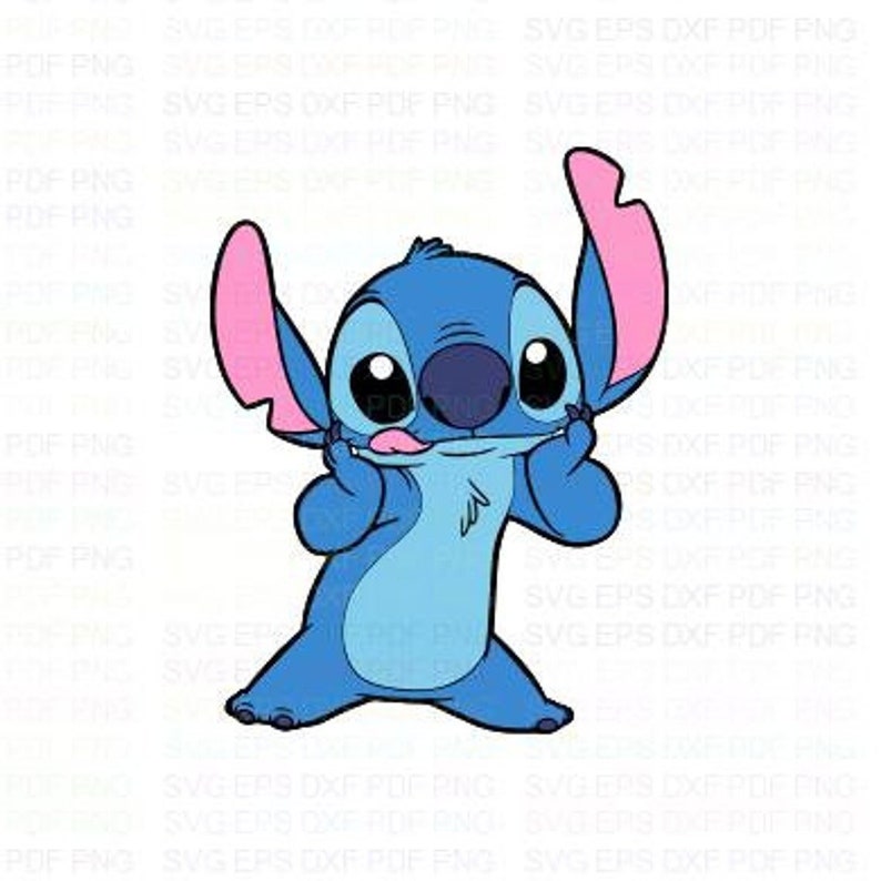 Stitch_Lilo_and_Stitch Svg Dxf Eps Pdf Png, Cricut, Archivo de corte ...