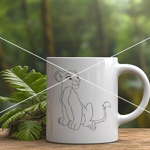 Nala_The_Lion_King_4 svg Umriss Dxf Eps Pdf Png, Cricut, Plotterdatei, Vektor, Clipart - Instant ...