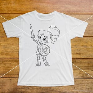 Nella_the_princess Svg Outline Dxf Eps Pdf Png, Cricut, Cutting File ...