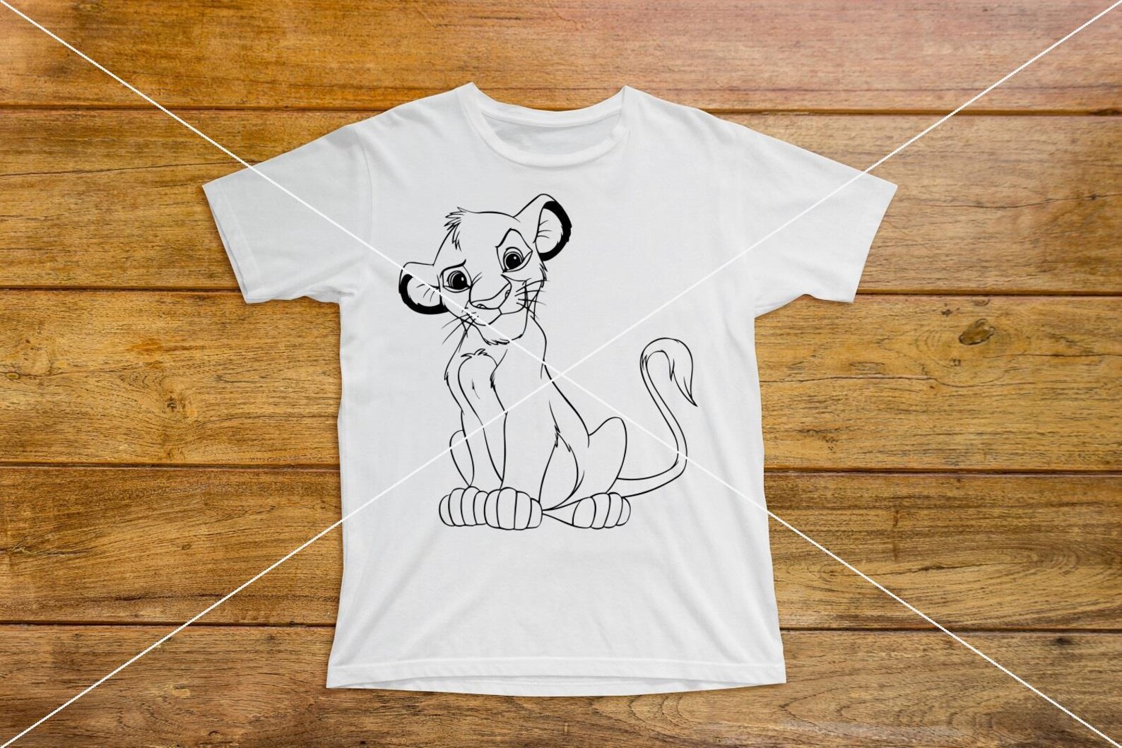 Simba_The_Lion_King_2 SVG Umriss Dxf Eps Pdf Png, Cricut, Plotterdatei, Vektor, Clipart ...