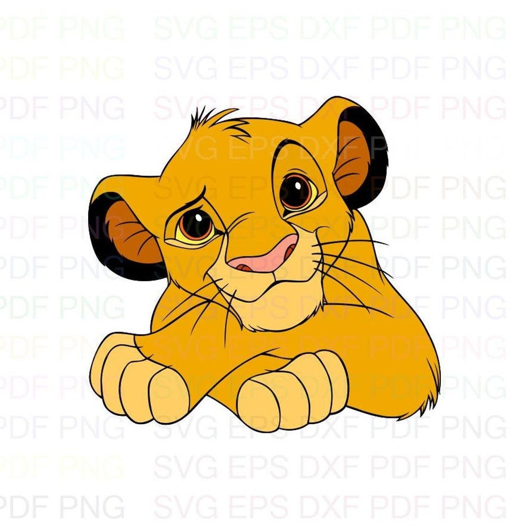 Simba_the_lion_king_13 Svg Dxf Eps Pdf Png, Cricut, Cutting File ...