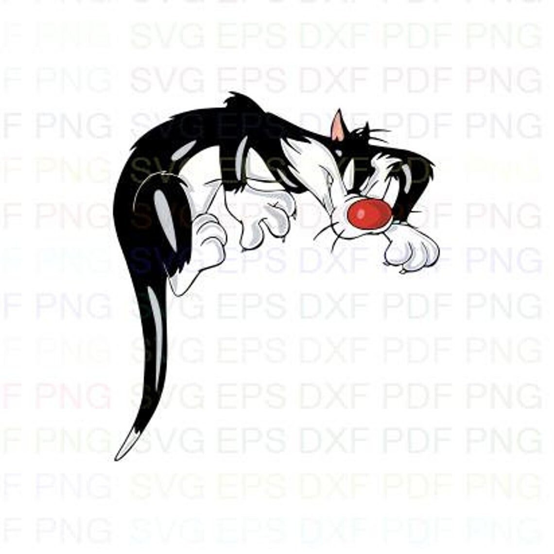 Cat_tweety_and_sylvester Svg Dxf Eps Pdf Png, Cricut, Cutting File ...