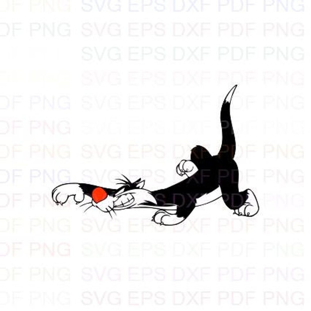 Tweety_and_sylvester_3 Svg Dxf Eps Pdf Png, Cricut, Cutting File ...