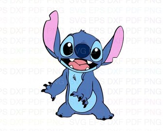 Stitch_lilo_and_stitch_007 Svg Dxf Eps Pdf Png, Cricut, Cutting File ...