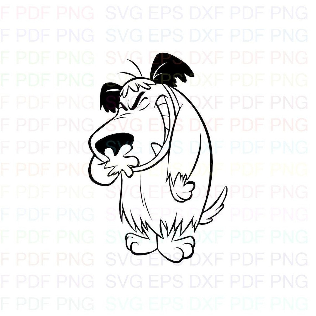 Muttley_the_wacky_races Svg Outline Dxf Eps Pdf Png, Cricut, Cutting ...