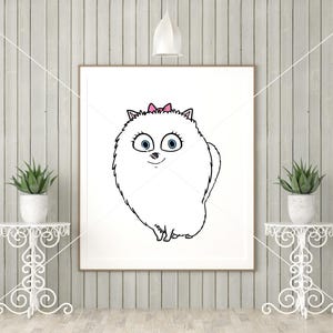 Gidget_the_secret_life_of_pets Svg Dxf Eps Pdf Png, Cricut, Cutting ...