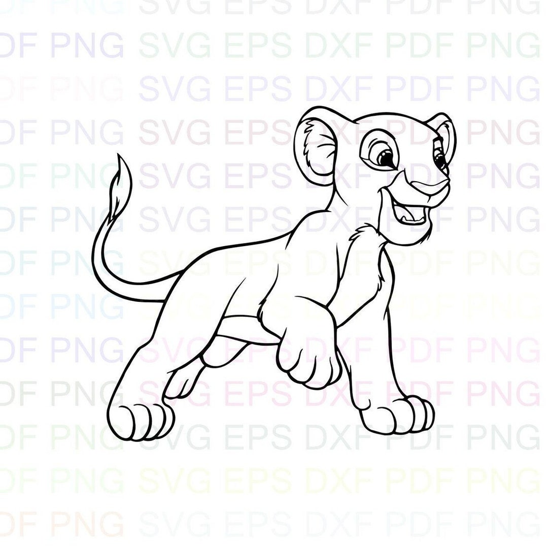 Nala_The_Lion_King_8 SVG, Umriss Dxf Eps Pdf Png, Cricut, Plotterdatei ...