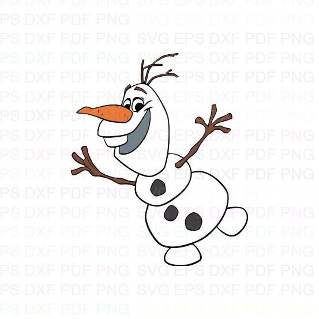 Frozen_olaf_dancing_3 Svg Dxf Eps Pdf Png, Cricut, Cutting File, Vector ...