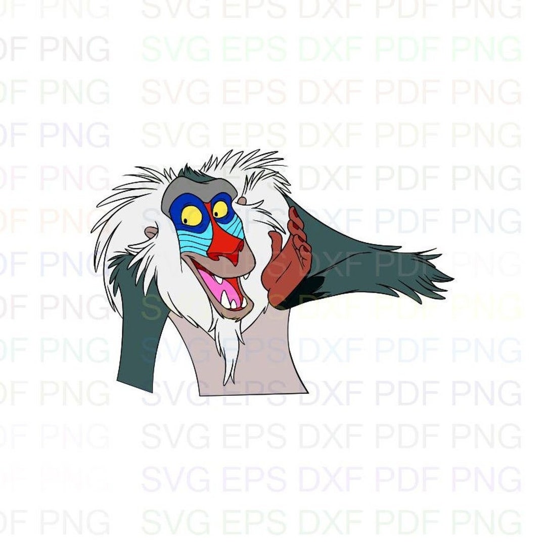Rafiki_the_lion_king_4 Svg Dxf Eps Pdf Png, Cricut, Cutting File ...