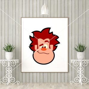 Wreckit_face_wreck_it_ralph Svg Dxf Eps Pdf Png, Cricut, Cutting File ...