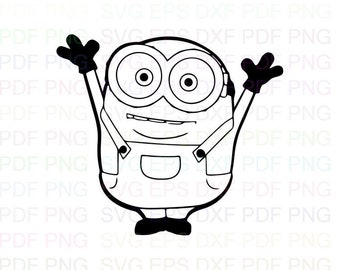 Minions_011 Svg Dxf Eps Pdf Png, Cricut, Cutting File, Vector, Clipart ...