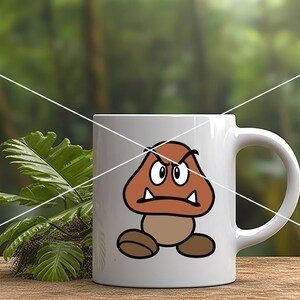 Goomba_super_mario Svg Dxf Eps Pdf Png, Cricut, Cutting File, Vector ...