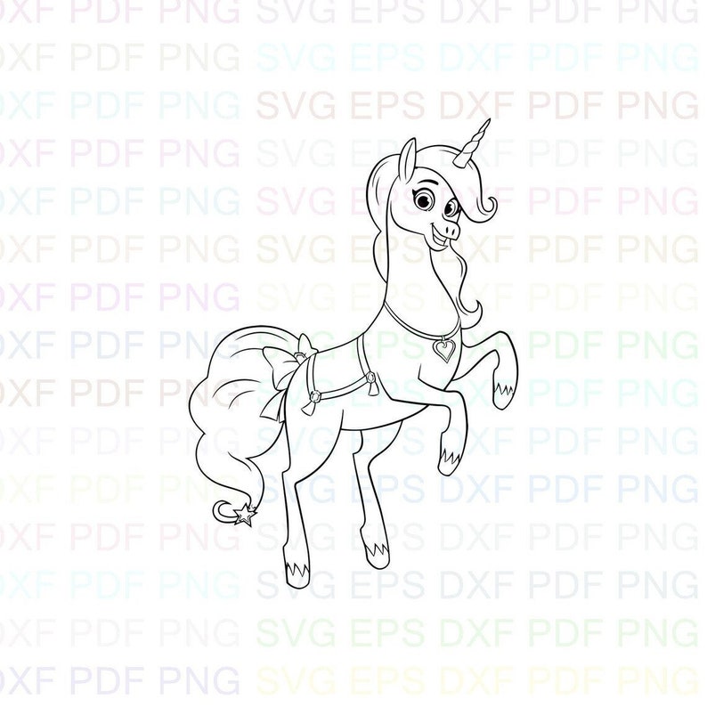 Trinket_nella_the_princess Svg Outline Dxf Eps Pdf Png, Cricut, Cutting ...