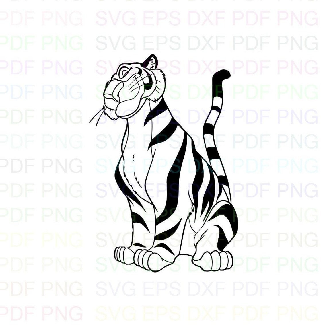 Rajah_aladdin Svg Outline Dxf Eps Pdf Png, Cricut, Cutting File, Vector ...