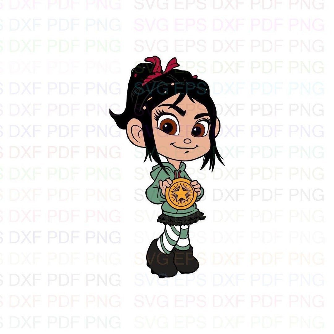 Vanellope_von_schweetz_princess_wreck_it_ralph Svg Dxf Eps Pdf Png ...