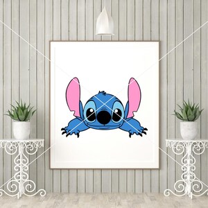 Stitch_peeking_lilo_and_stitch Svg Dxf Eps Pdf Png, Cricut, Cutting ...
