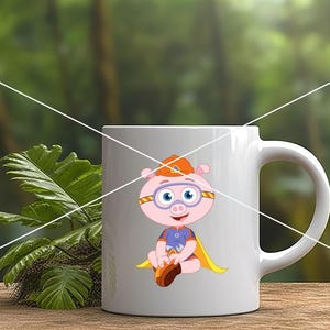 Alpha_pig_super_why Svg Dxf Eps Pdf Png, Cricut, Cutting File, Vector ...