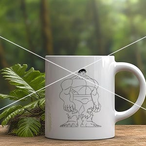 The_incredible_hulk Svg Outline Dxf Eps Pdf Png, Cricut, Cutting File ...