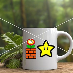 Super_mario_flower_power_and_star Svg Dxf Eps Pdf Png, Cricut, Cutting ...