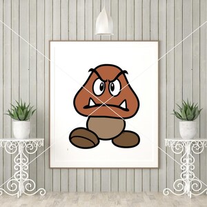 Goomba_super_mario Svg Dxf Eps Pdf Png, Cricut, Cutting File, Vector ...