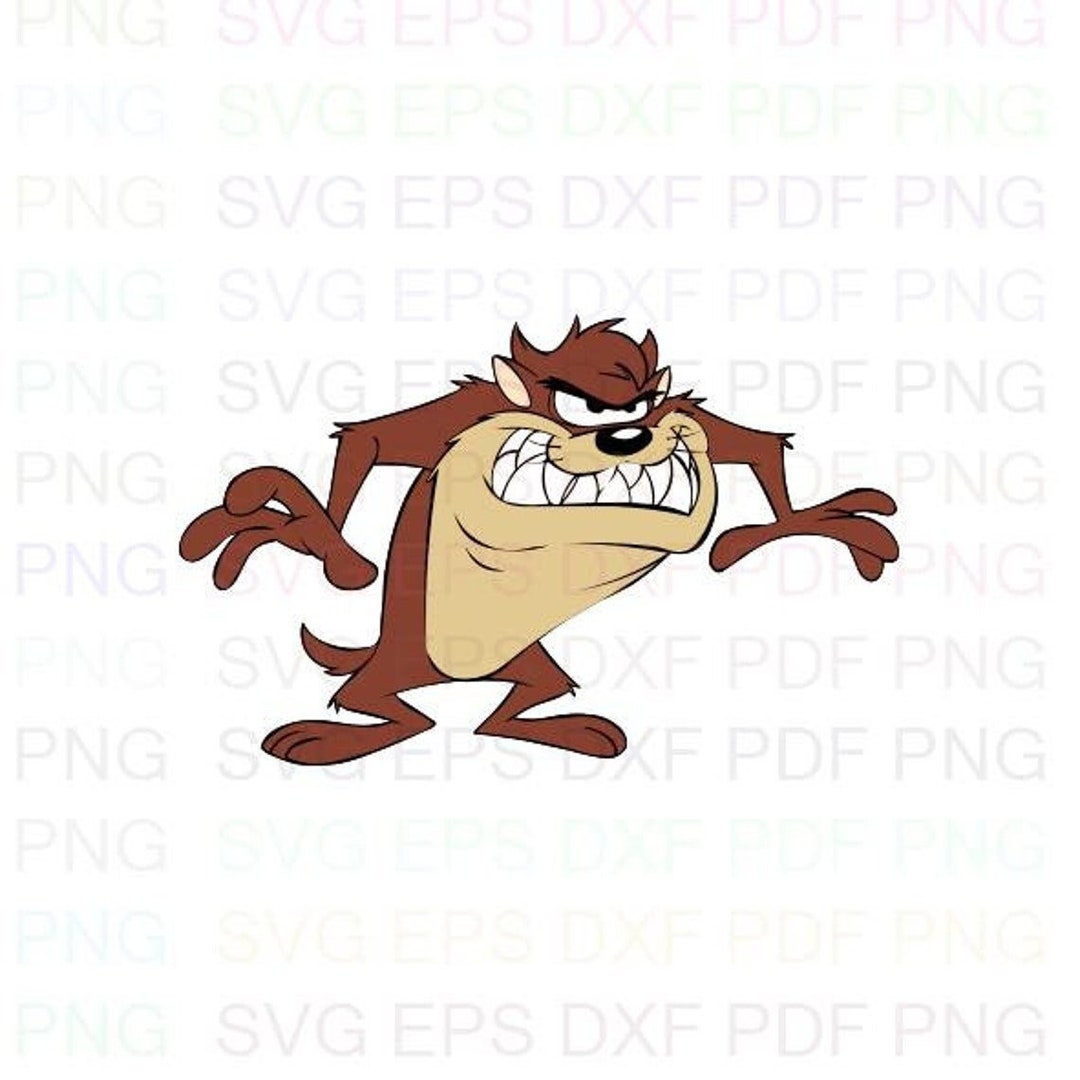 Taz_svg Svg Dxf Eps Pdf Png, Cricut, Cutting File, Vector, Clipart ...