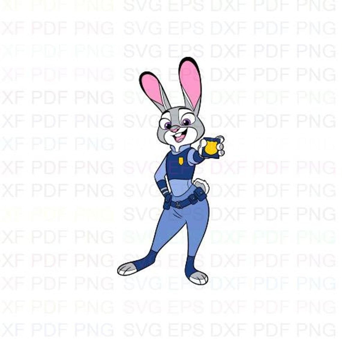 Judy_hopps_zootopia Svg Dxf Eps Pdf Png, Cricut, Cutting File, Vector ...