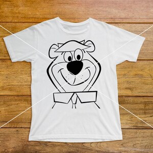 Yogi_bear_face Svg Outline Dxf Eps Pdf Png, Cricut, Cutting File ...