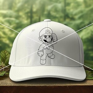 Super_mario Svg Outline Dxf Eps Pdf Png, Cricut, Cutting File, Vector ...