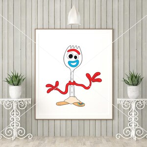 Forky_very_happy_toy_story Svg Dxf Eps Pdf Png, Cricut, Cutting File ...