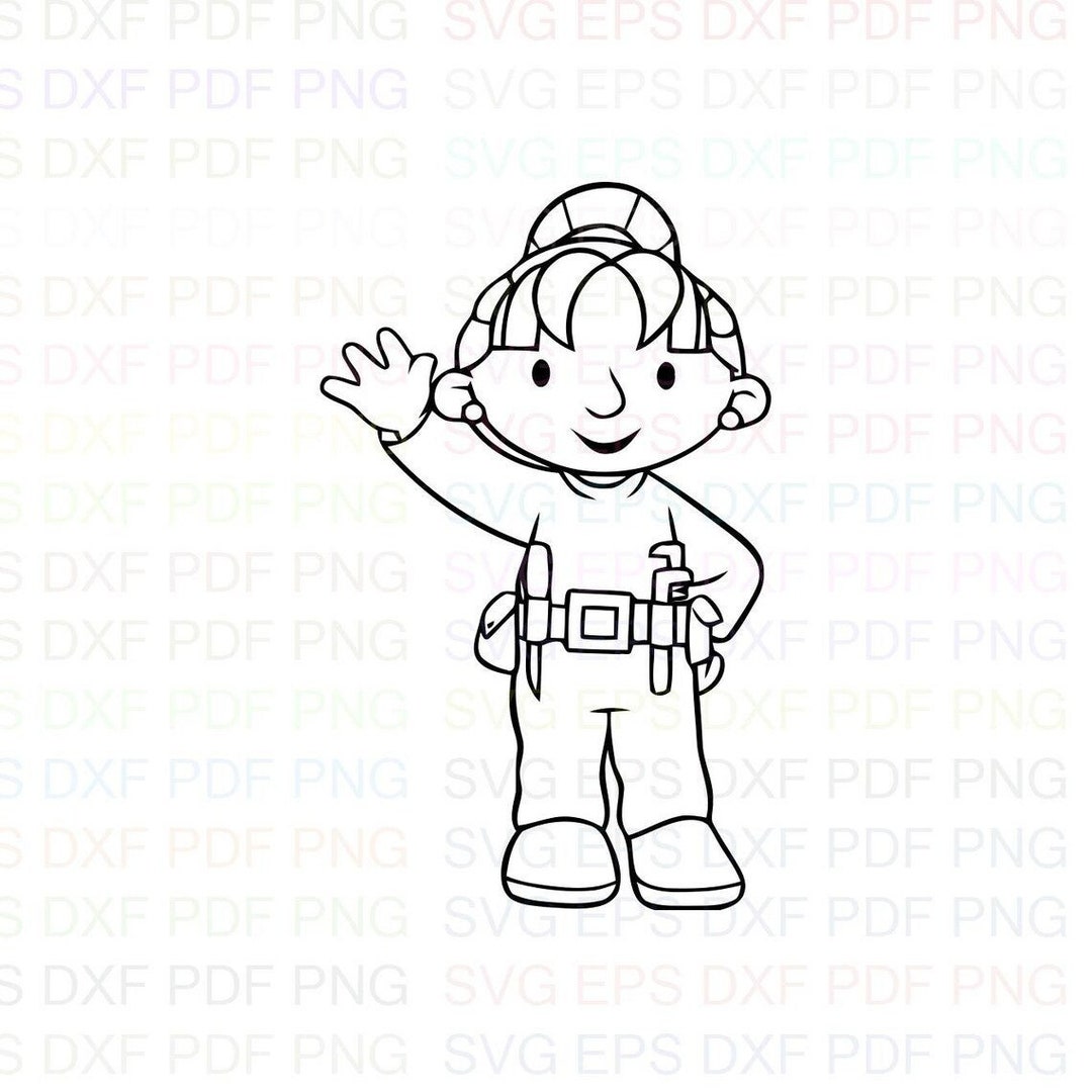 Wendy_bob_the_builder Svg Outline Dxf Eps Pdf Png, Cricut, Cutting File ...