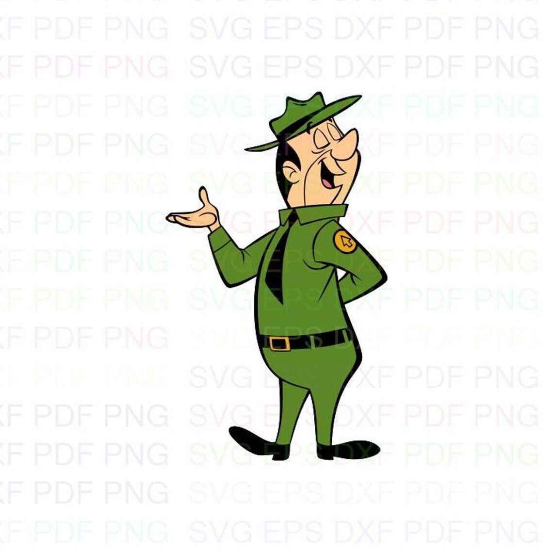Ranger_smith_3_yogi_bear Svg Dxf Eps Pdf Png, Cricut, Cutting File ...