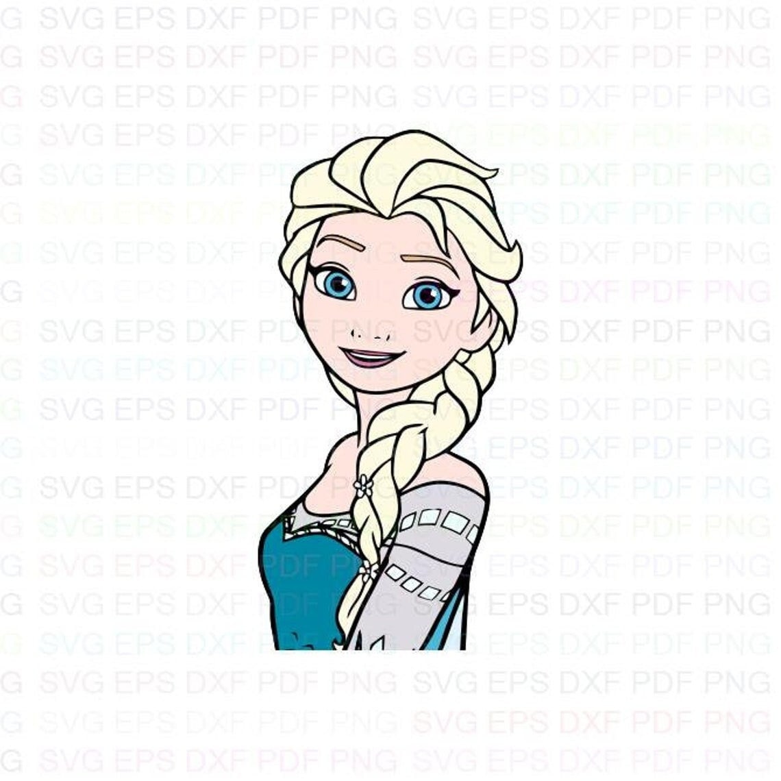 Frozen_elsa_2 Svg Dxf Eps Pdf Png, Cricut, Cutting File, Vector ...