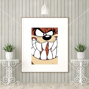 Taz_face Svg Dxf Eps Pdf Png, Cricut, Cutting File, Vector, Clipart ...