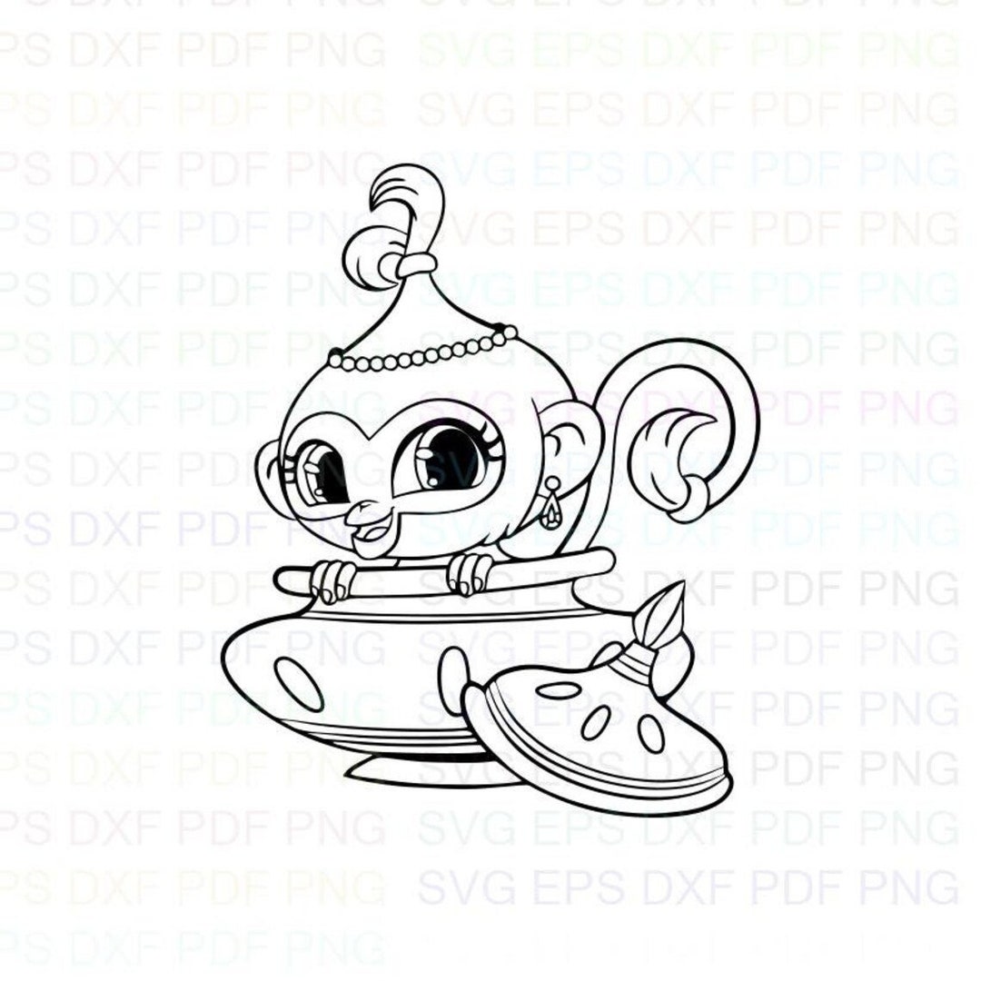 Tala_shimmer_and_shine Svg Outline Dxf Eps Pdf Png, Cricut, Cutting ...