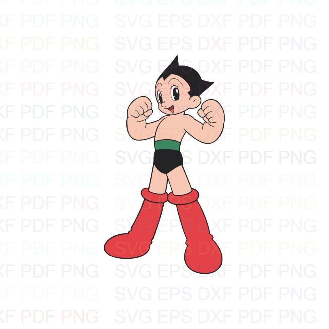 Astro_boy_0001 Svg Dxf Eps Pdf Png, Cricut, Cutting File, Vector ...