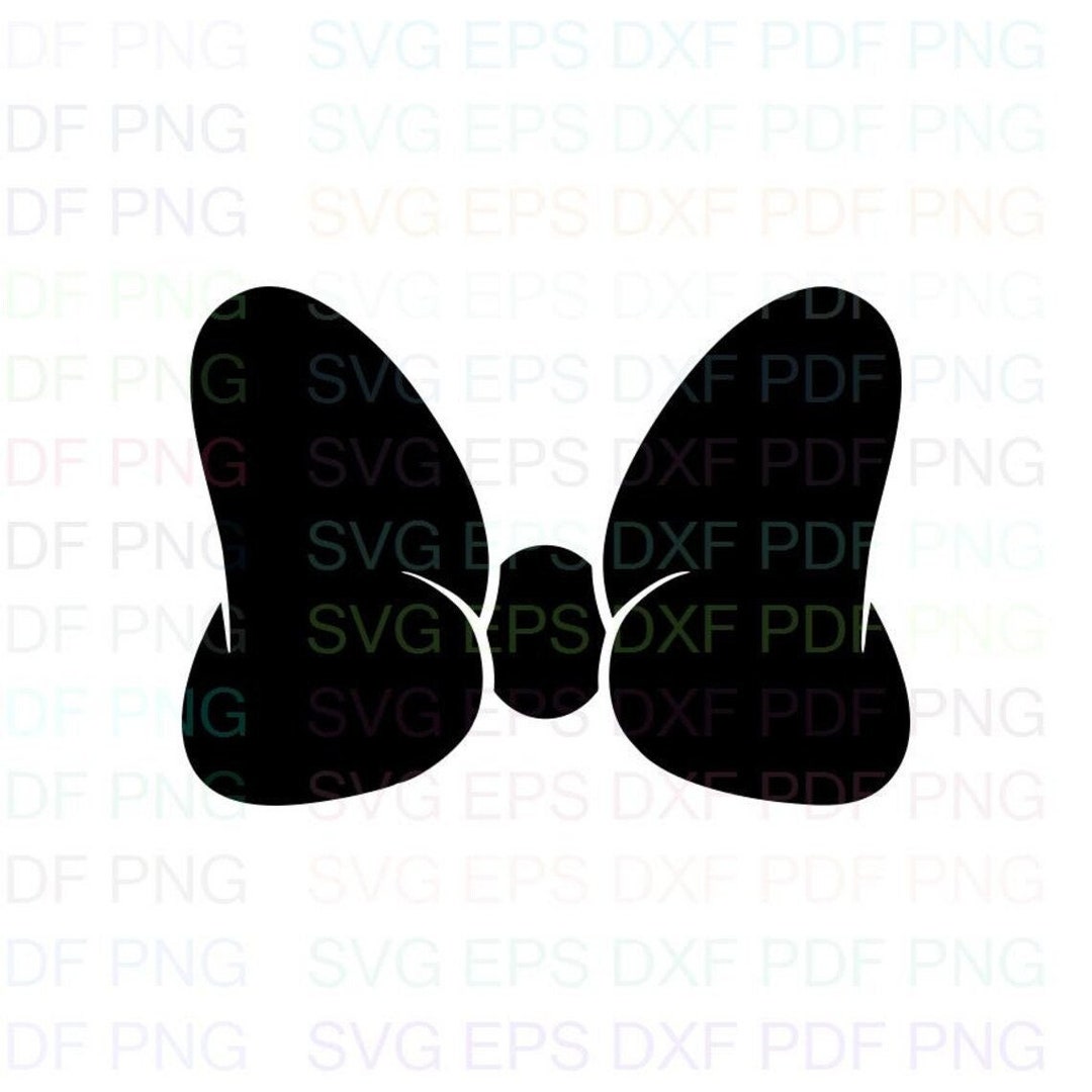 Minnie_bow_mickey_mouse Svg Outline Dxf Eps Pdf Png, Cricut, Cutting ...