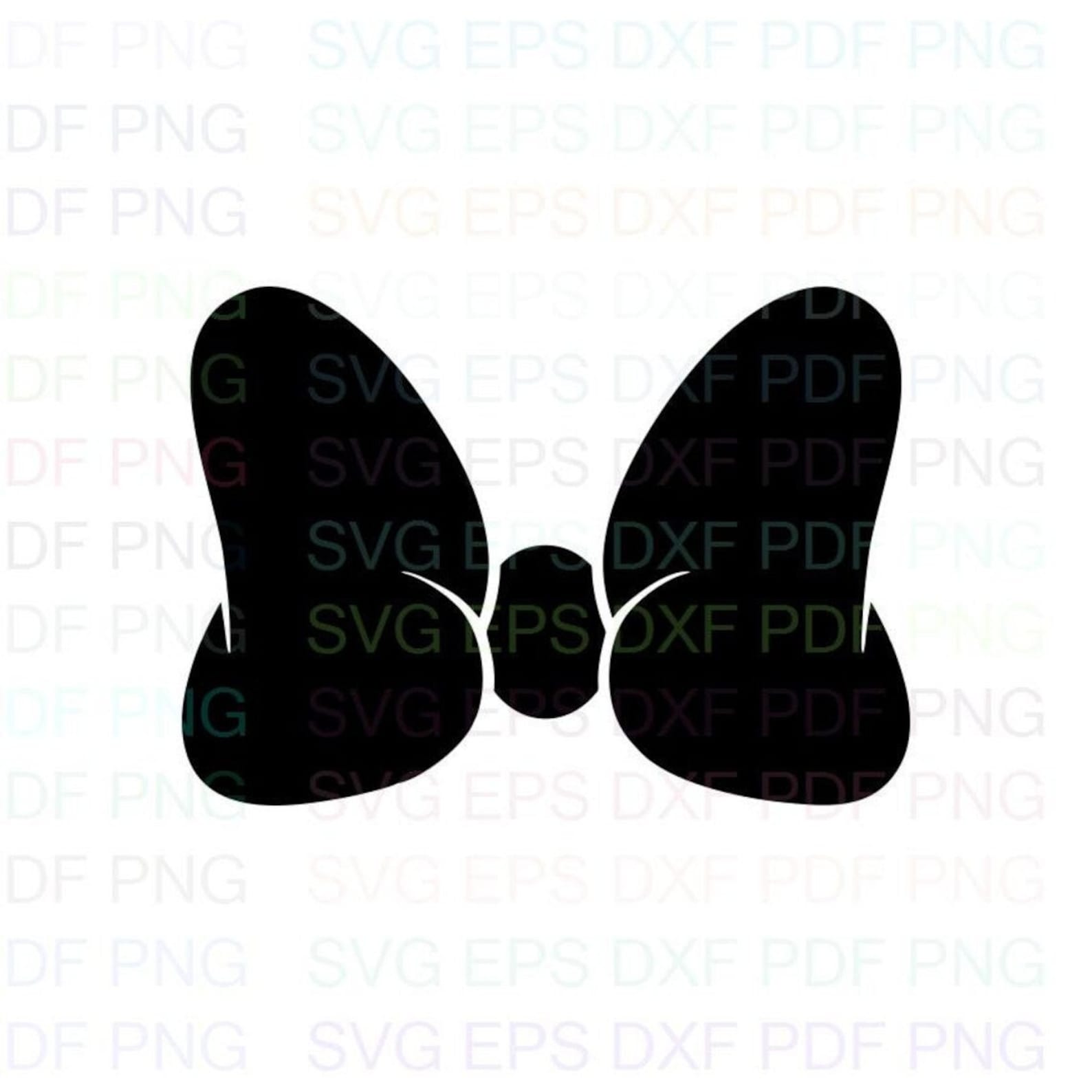 Minnie_bow_mickey_mouse Svg Outline Dxf Eps Pdf Png, Cricut, Cutting ...