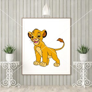 Simba_The_Lion_King_3 SVG, Dxf Eps, Pdf Png, Cricut, Plotterdatei ...