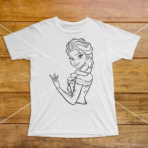 Elsa_Frozen SVG, Kontur, Dxf, Eps, Pdf, Cricut, Plotterdatei, Vektor ...