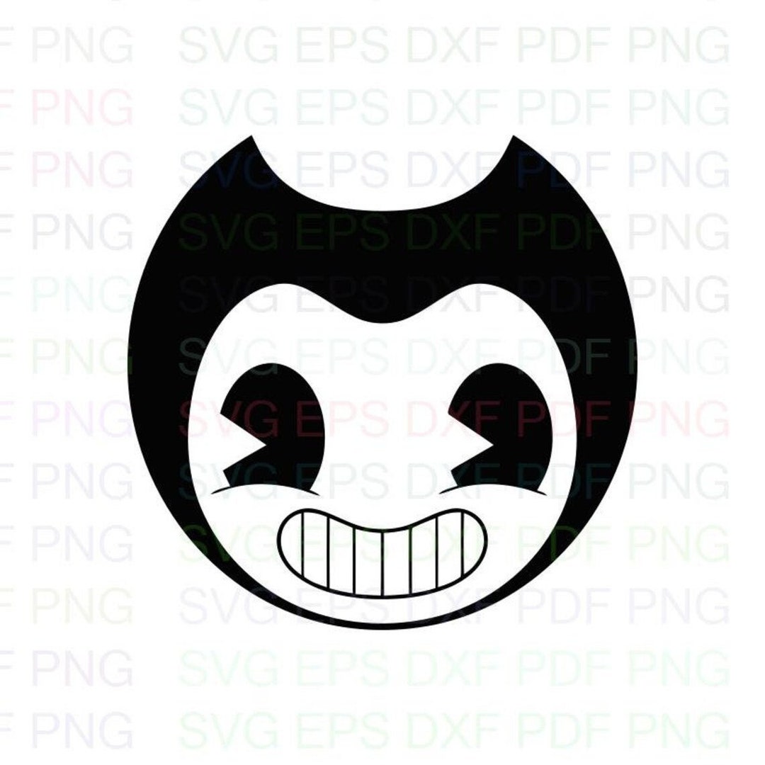 Bendy_face_bendy_and_the_ink_machine Svg Outline Dxf Eps Pdf Png ...