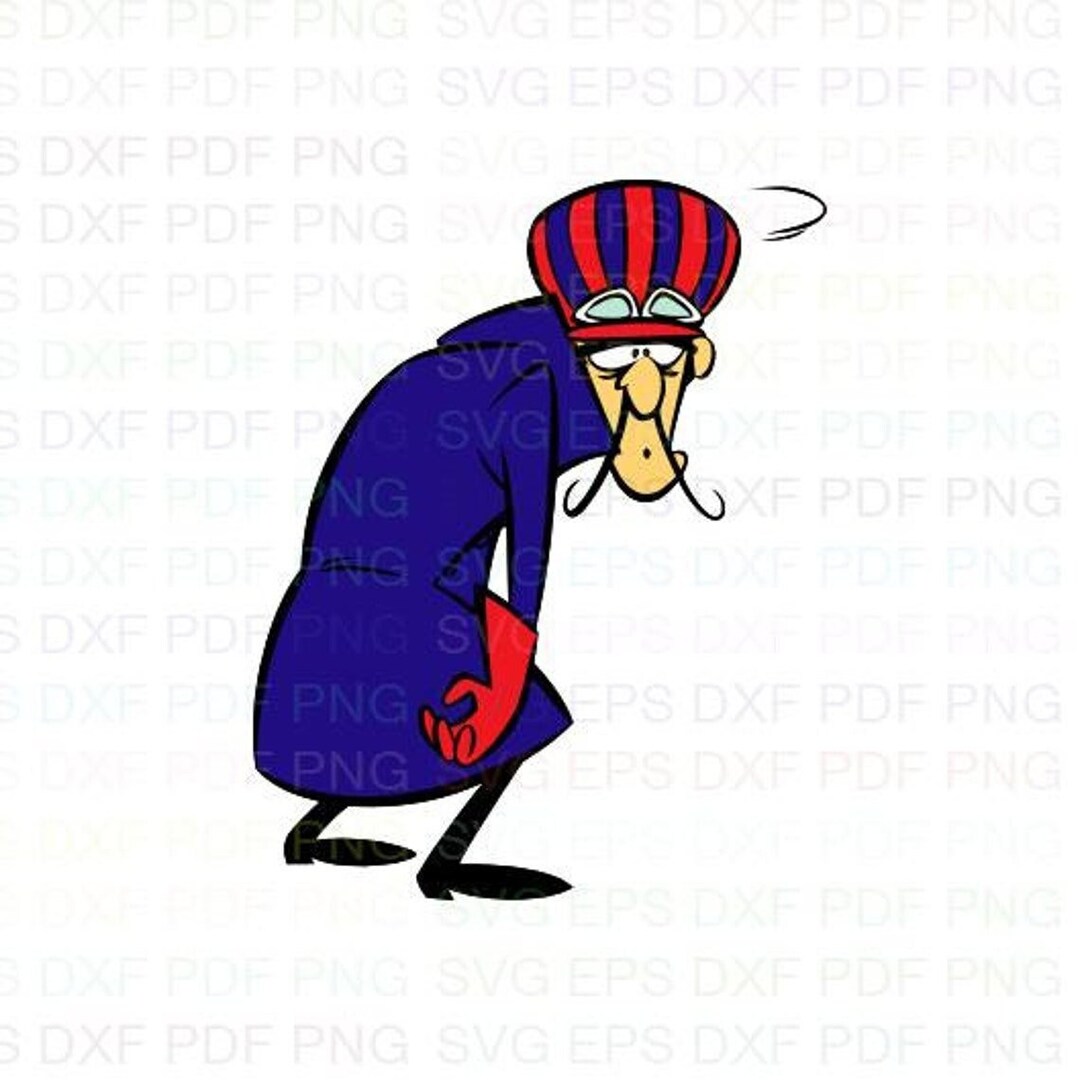 Dick_dastardly_3_the_wacky_races Svg Dxf Eps Pdf Png, Cricut, Cutting ...