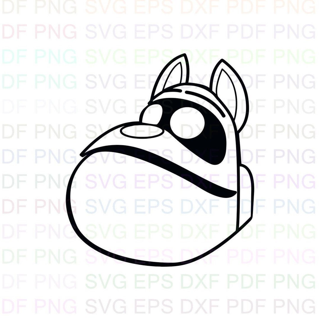 Puppy_dog_pals_arf_face Svg Outline Dxf Eps Pdf Png, Cricut, Cutting ...