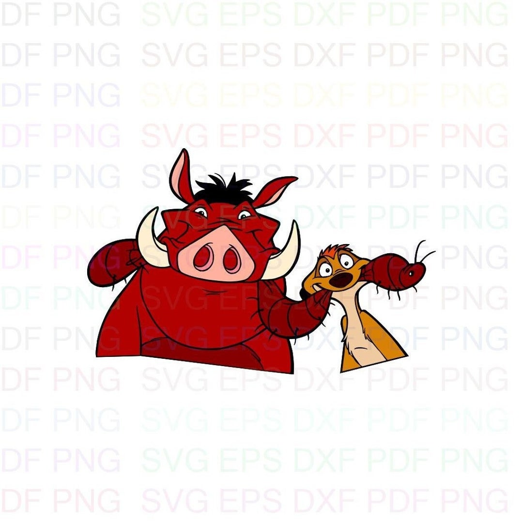 Pumbaa_timon_and_pumbaa_5 Svg Dxf Eps Pdf Png, Cricut, Cutting File ...