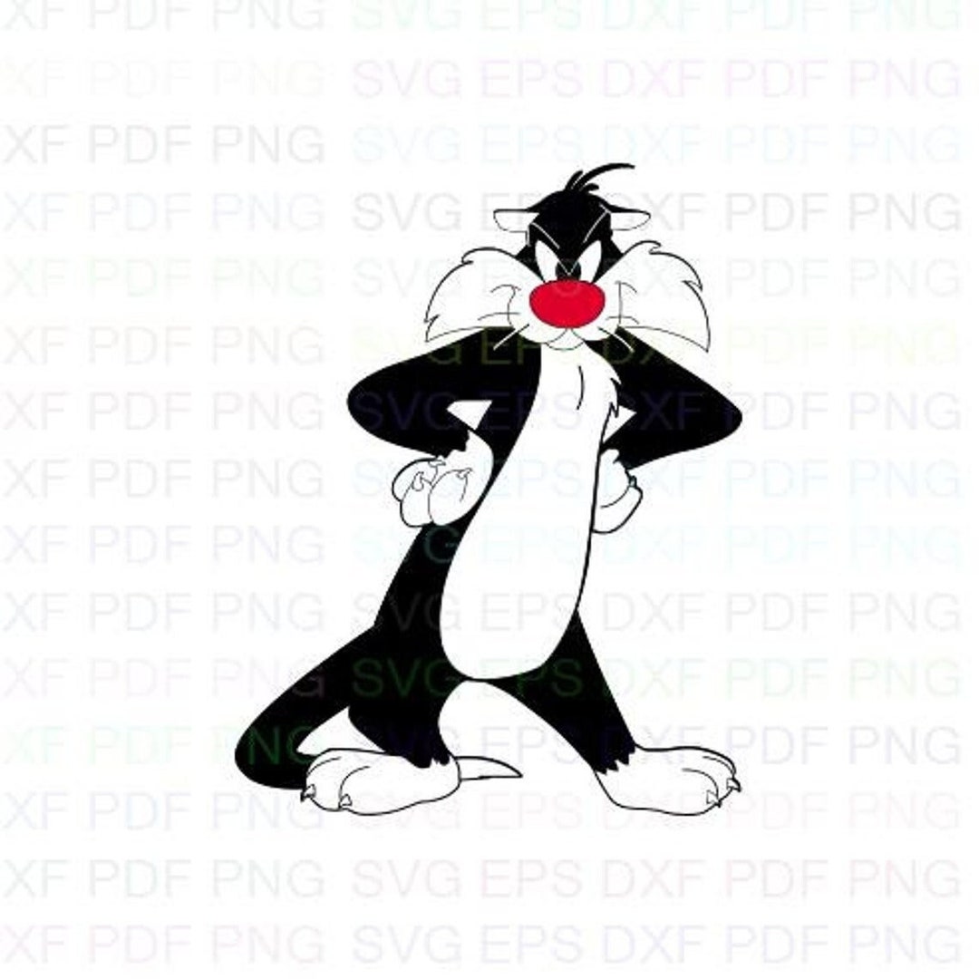 Tweety_and_sylvester_2 Svg Dxf Eps Pdf Png, Cricut, Cutting File ...