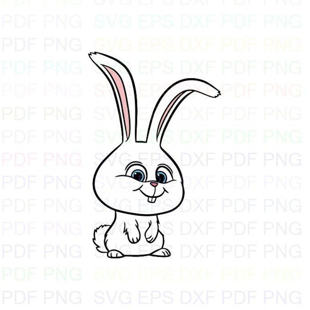 Snowball_the_secret_life_of_pets Svg Dxf Eps Pdf Png, Cricut, Cutting ...