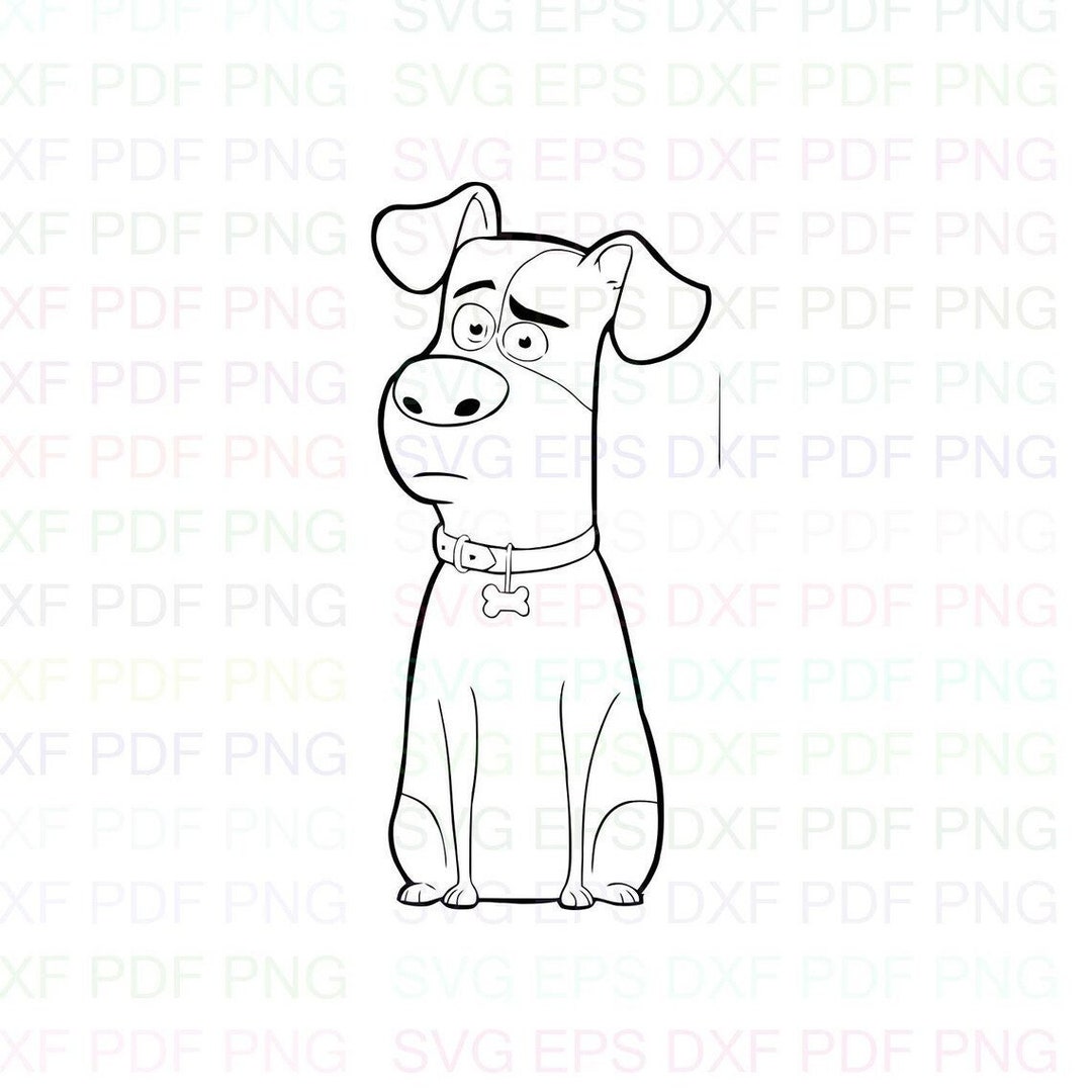Max_3_the_secret_life_of_pets Svg Outline Dxf Eps Pdf Png, Cricut ...