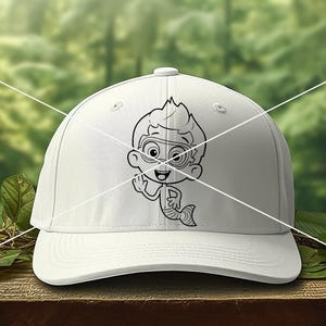 Nonny_bubble_guppies Svg Outline Dxf Eps Pdf Png, Cricut, Cutting File ...