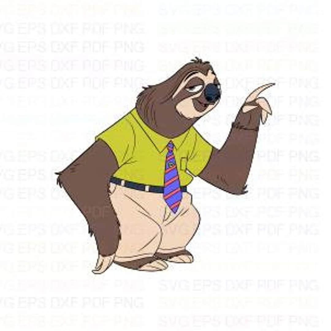 Flash_slothmore_zootopia Svg Dxf Eps Pdf Png, Cricut, Cutting File ...