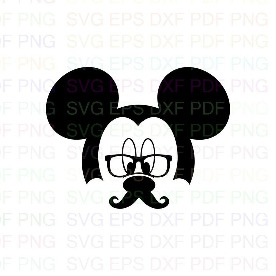 Mickey_mickey_mouse_3 Svg Outline Dxf Eps Pdf Png, Cricut, Cutting File ...